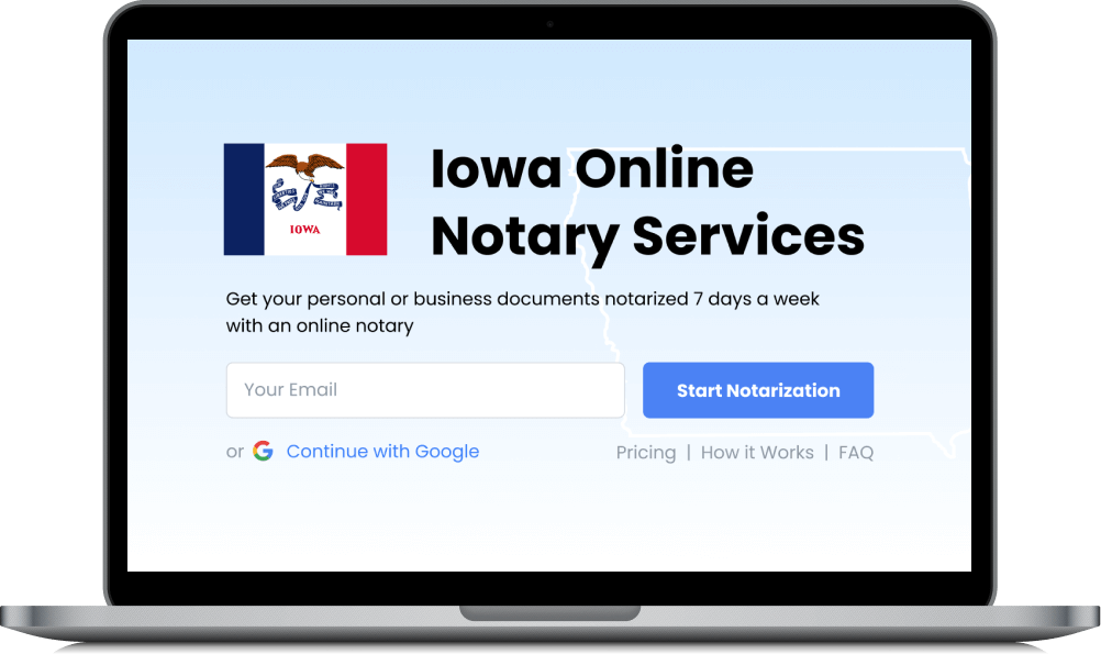 Online Notary Iowa - RON Services | Onenotary